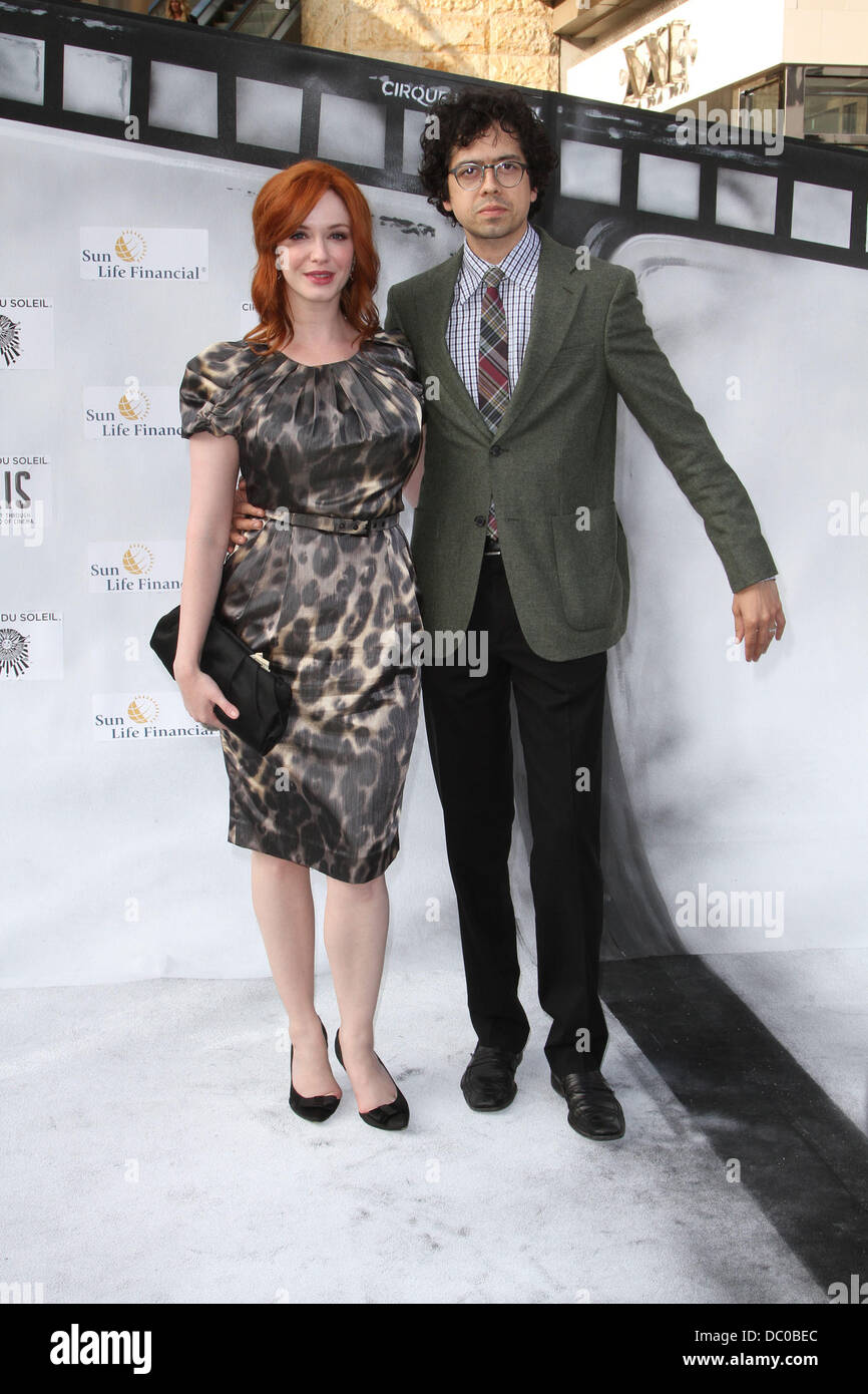 Christina Hendricks and husband Geoffrey Arend Premiere of "Iris" - A ...
