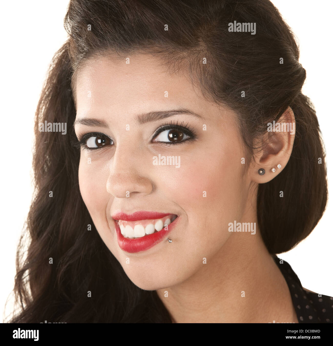 Beautiful Woman Head Shot Stock Photo - Alamy