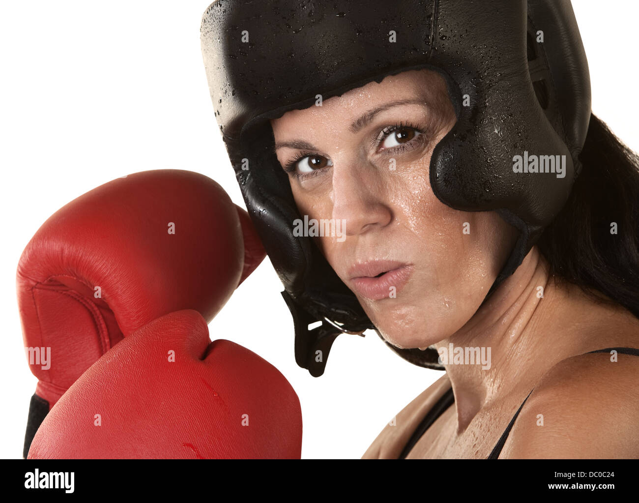 Lady boxing gloves hi-res stock photography and images - Alamy