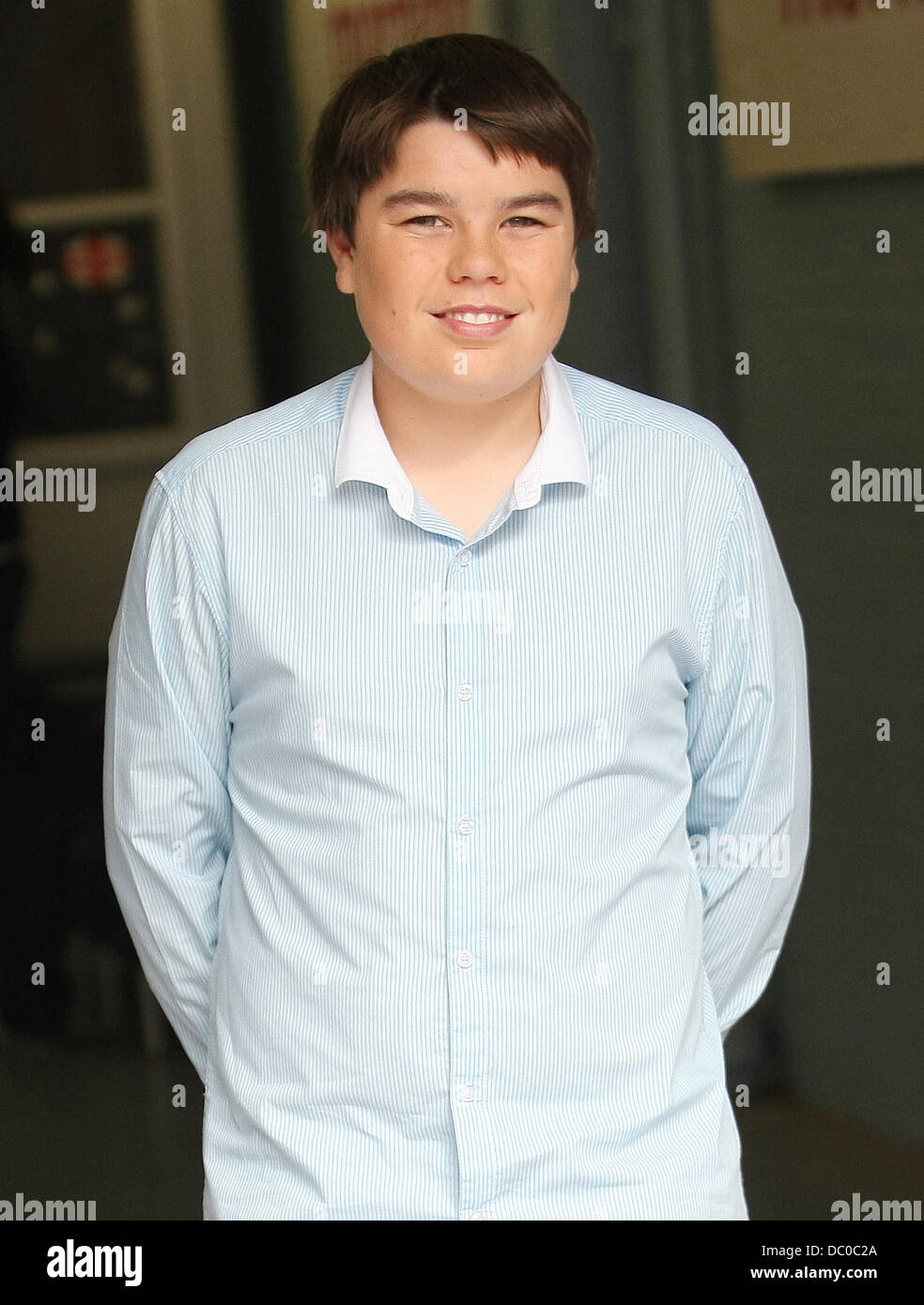 Luke Lucas at the ITV studios London, England - 26.09.11 Stock Photo ...