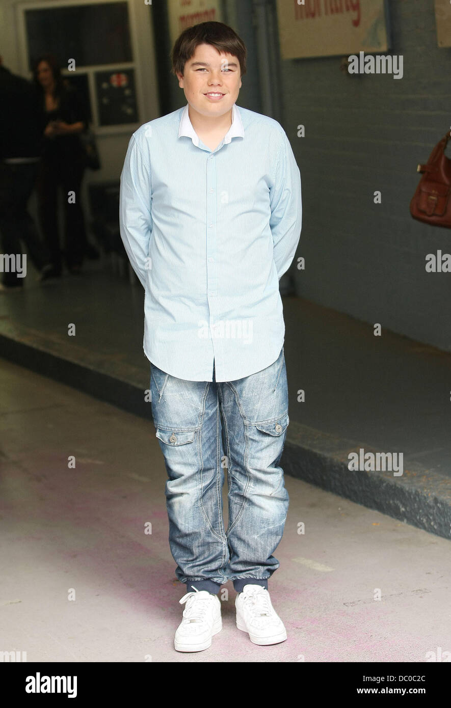 Luke Lucas at the ITV studios London, England - 26.09.11 Stock Photo ...