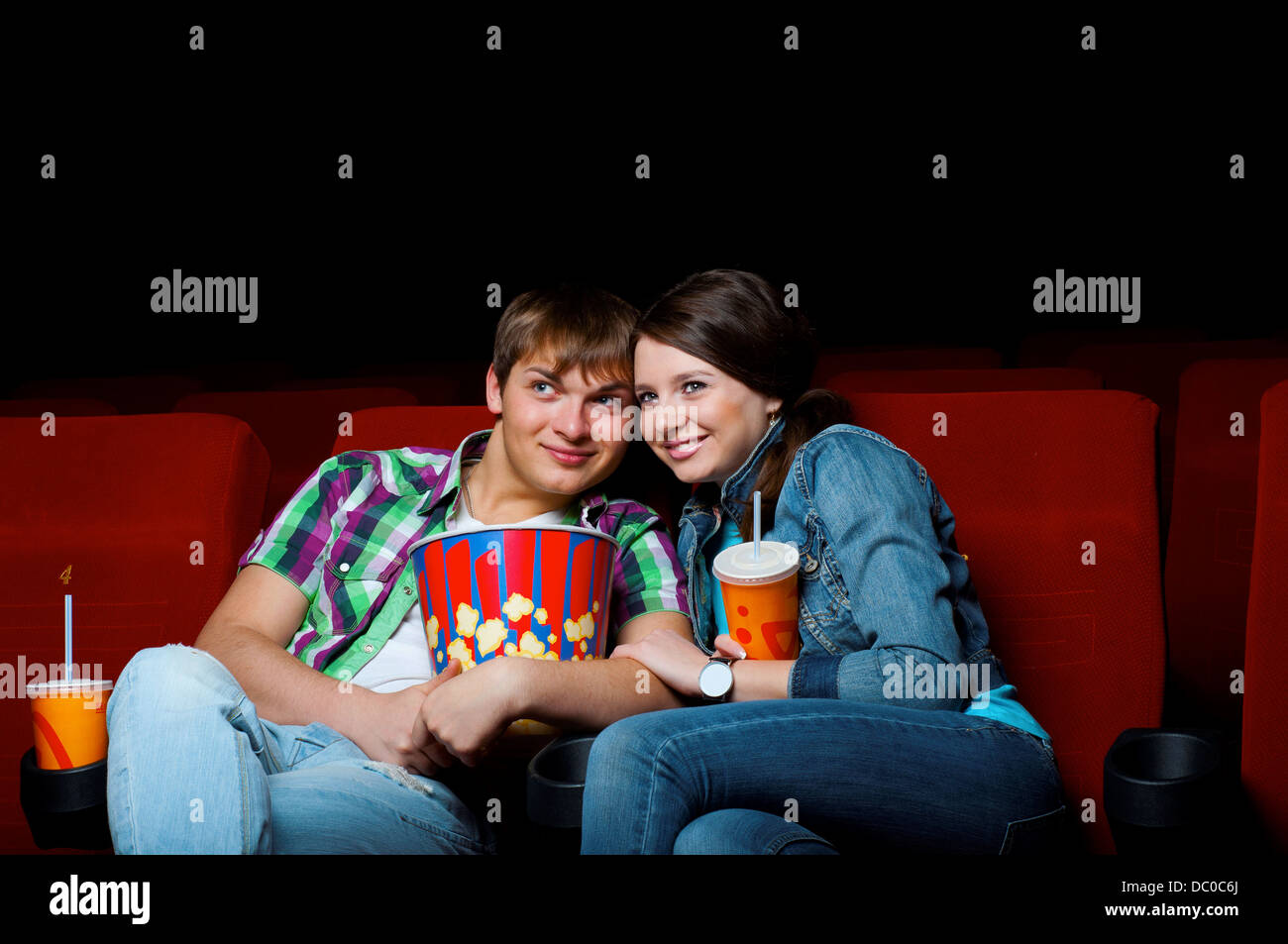 couple in cinema Stock Photo - Alamy