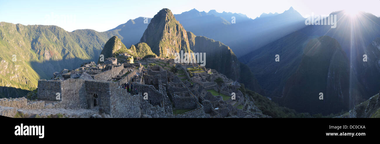 Early morning at Machu Picchu, Cuzco, Peru Stock Photo - Alamy