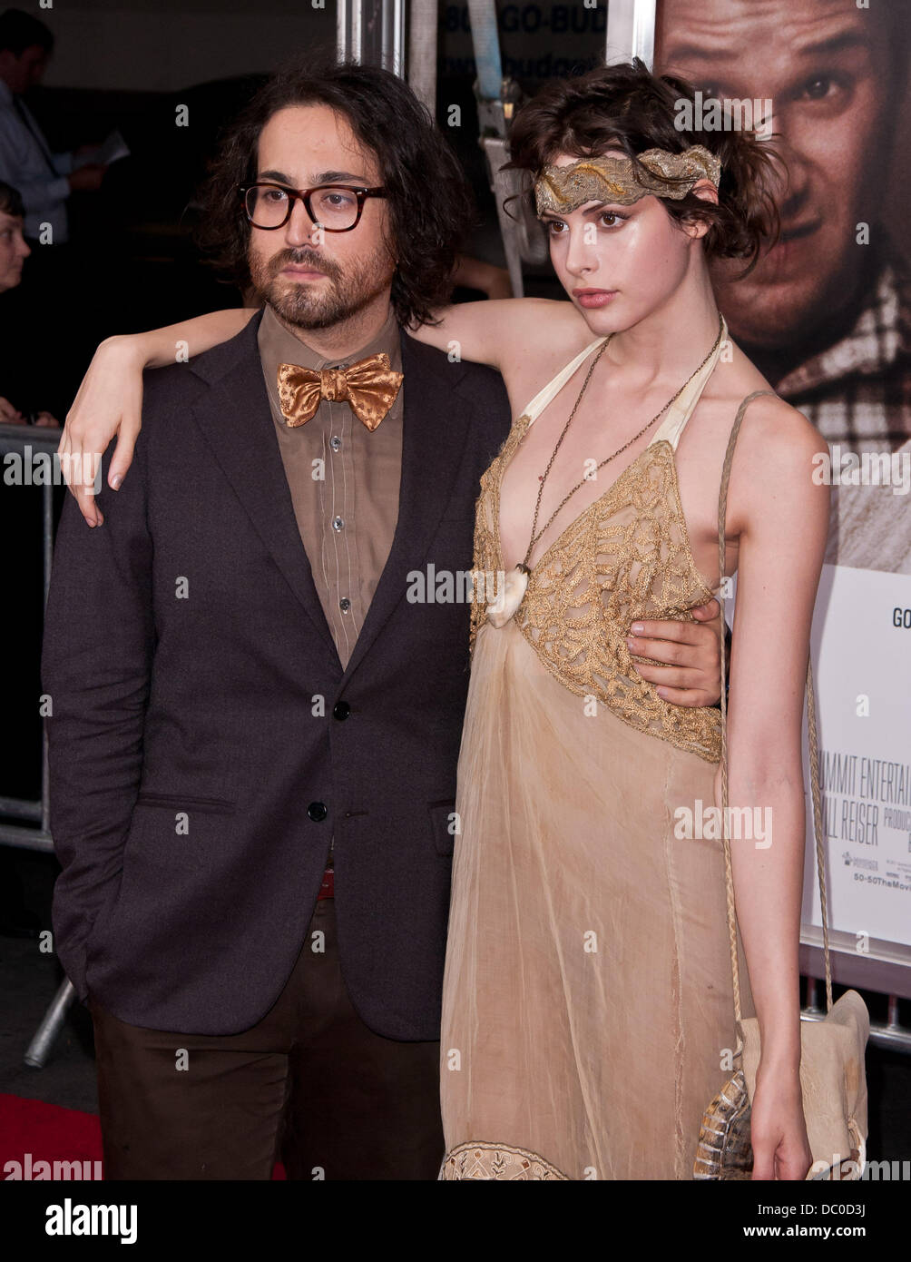 Sean Lennon, Charlotte Kemp Muhl 50/50 New York premiere - Arrivals New ...
