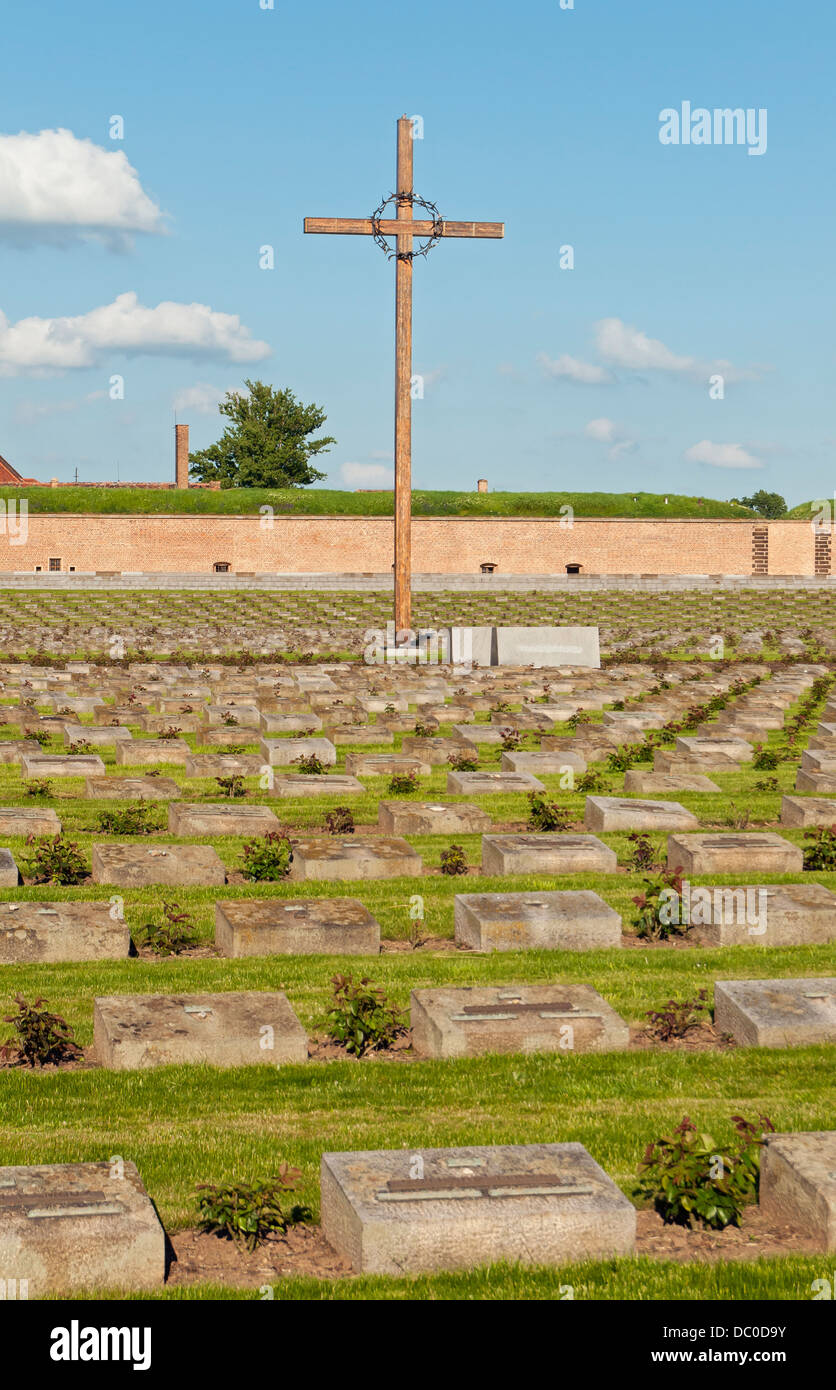 Jewish Cemetery in front of the Small Fortress, Terezin Memorial, Czech ...
