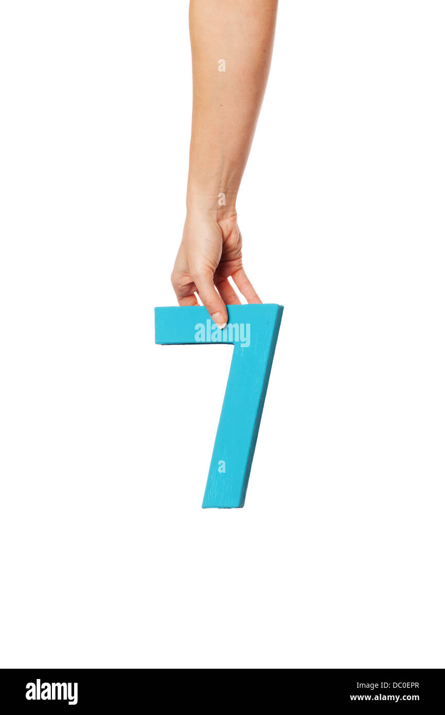 Number seven digit character hand hi-res stock photography and images ...