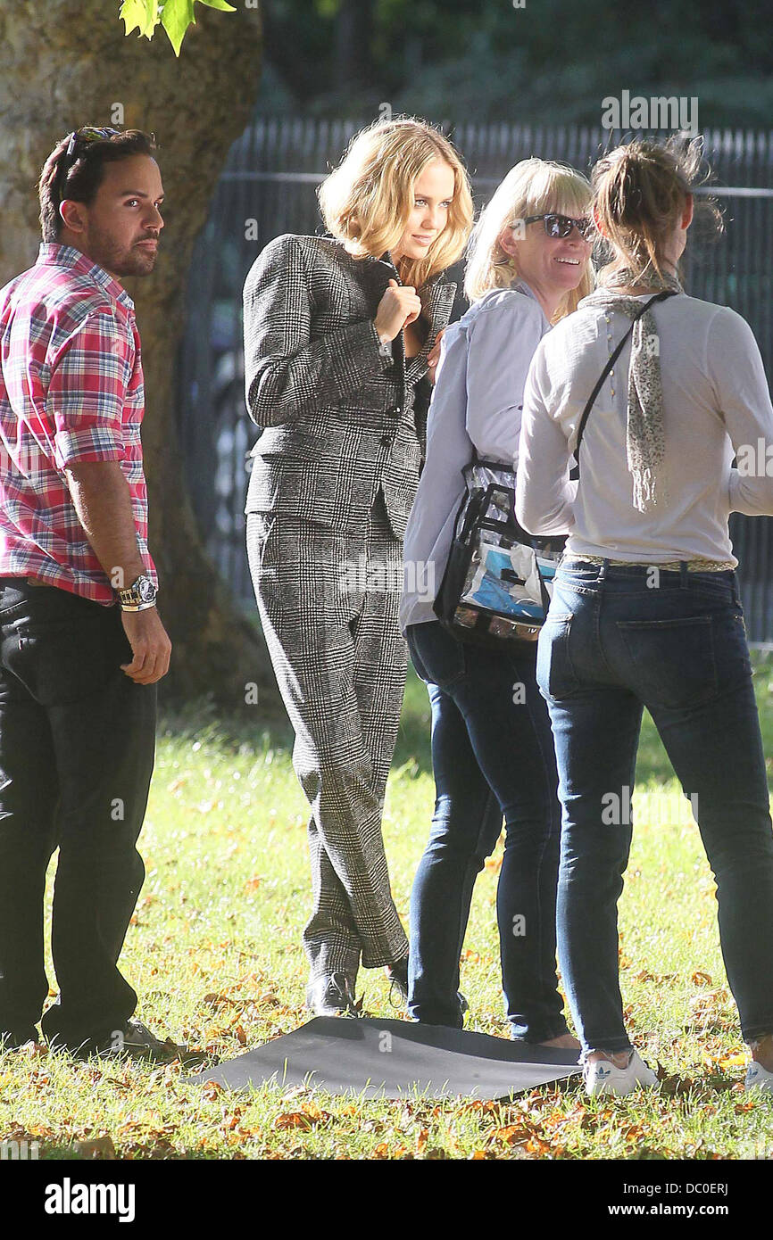 Florence Brudenell-Bruce on a fashion shoot in Primrose Hill London ...