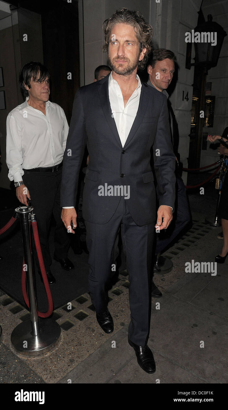 Gerard Butler out and about in Mayfair. London, England - 28.09.11 ...