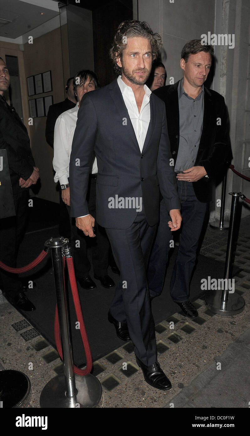 Gerard Butler out and about in Mayfair. London, England - 28.09.11 ...