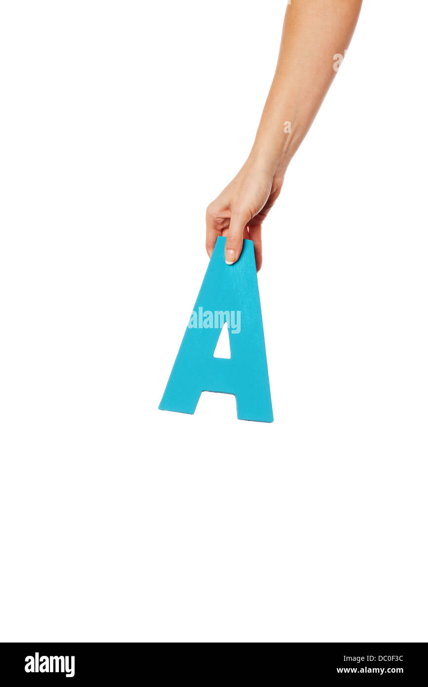 Hand holding letter from alphabet hi-res stock photography and images ...