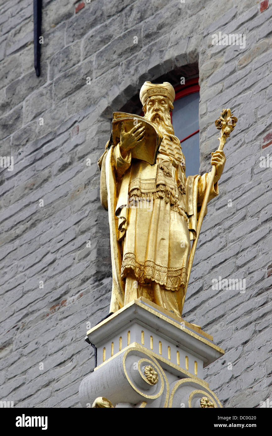 Bruges Belgium Flanders Europe Brugge Palace of Justice gilded statues ...