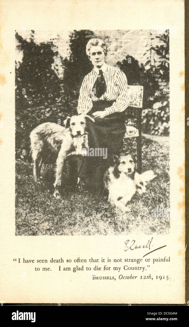 Edith cavell death hi-res stock photography and images - Alamy