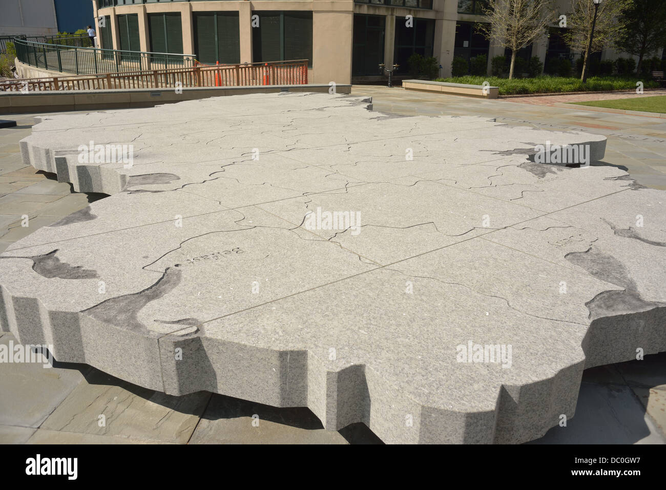 Granite map of Ireland Stock Photo - Alamy
