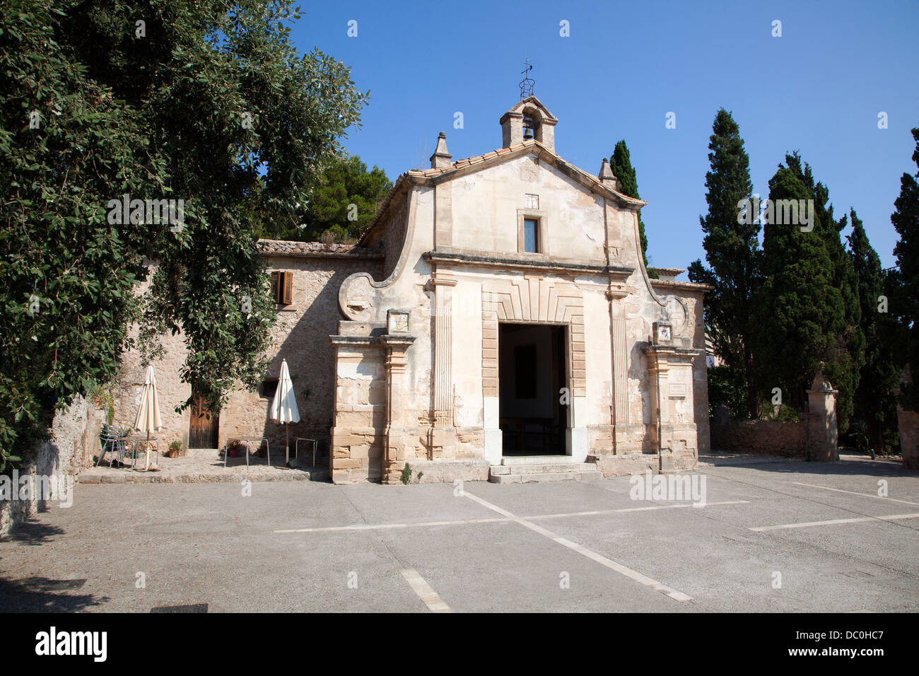 Chapel at the top Calvary365 Calvari Steps in old town of Pollensa on ...