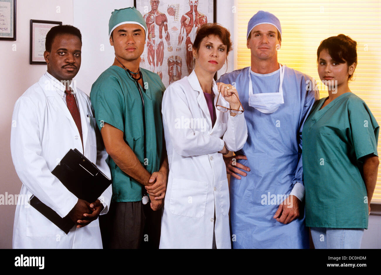 Hospital staff 1990s hi-res stock photography and images - Alamy