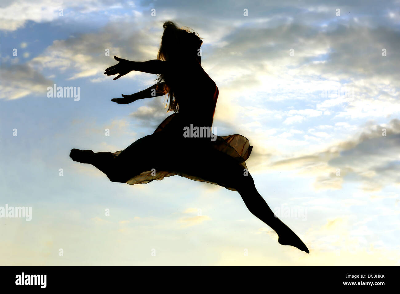 Woman Falling Through Air High Resolution Stock Photography and Images ...