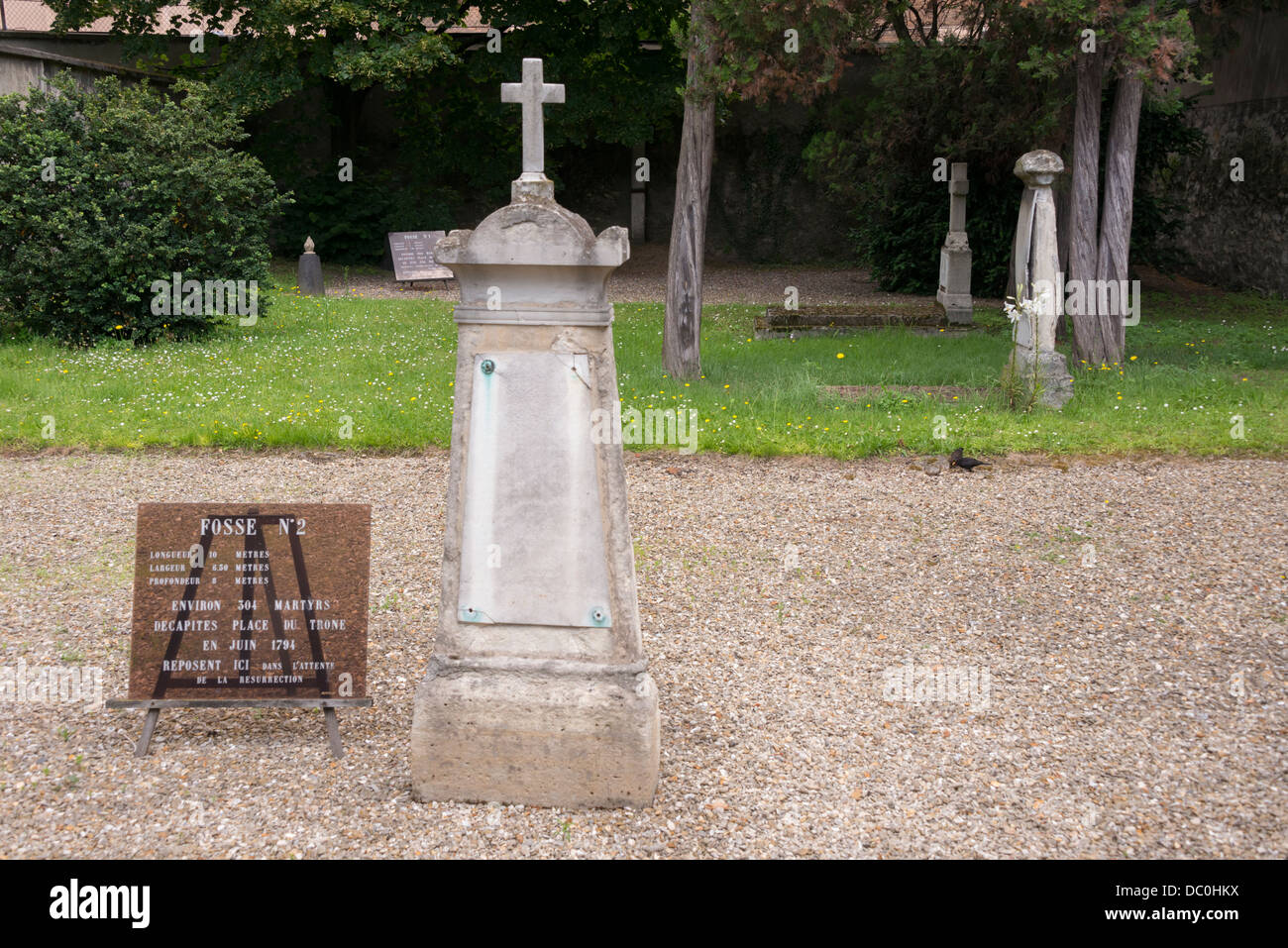 Burial place of 304 victims of the guillotine during French revolution ...