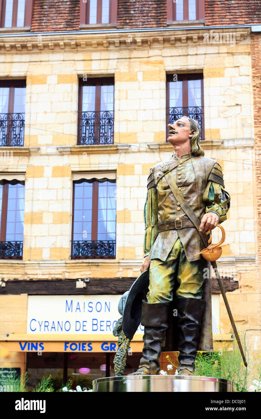 Cyrano de Bergerac statue in Bergerac town, France Stock Photo - Alamy
