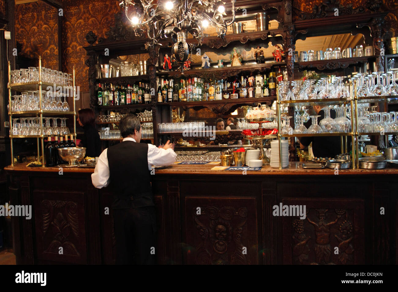Brussels Belgium Europe cafe Le Cirio old world cafe restaurant bar ...