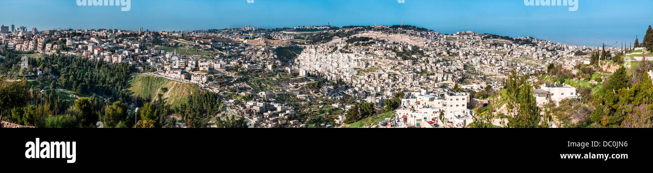 The Temple Mount, also know as Mount Moriah in Jerusalem, Israel. It is ...
