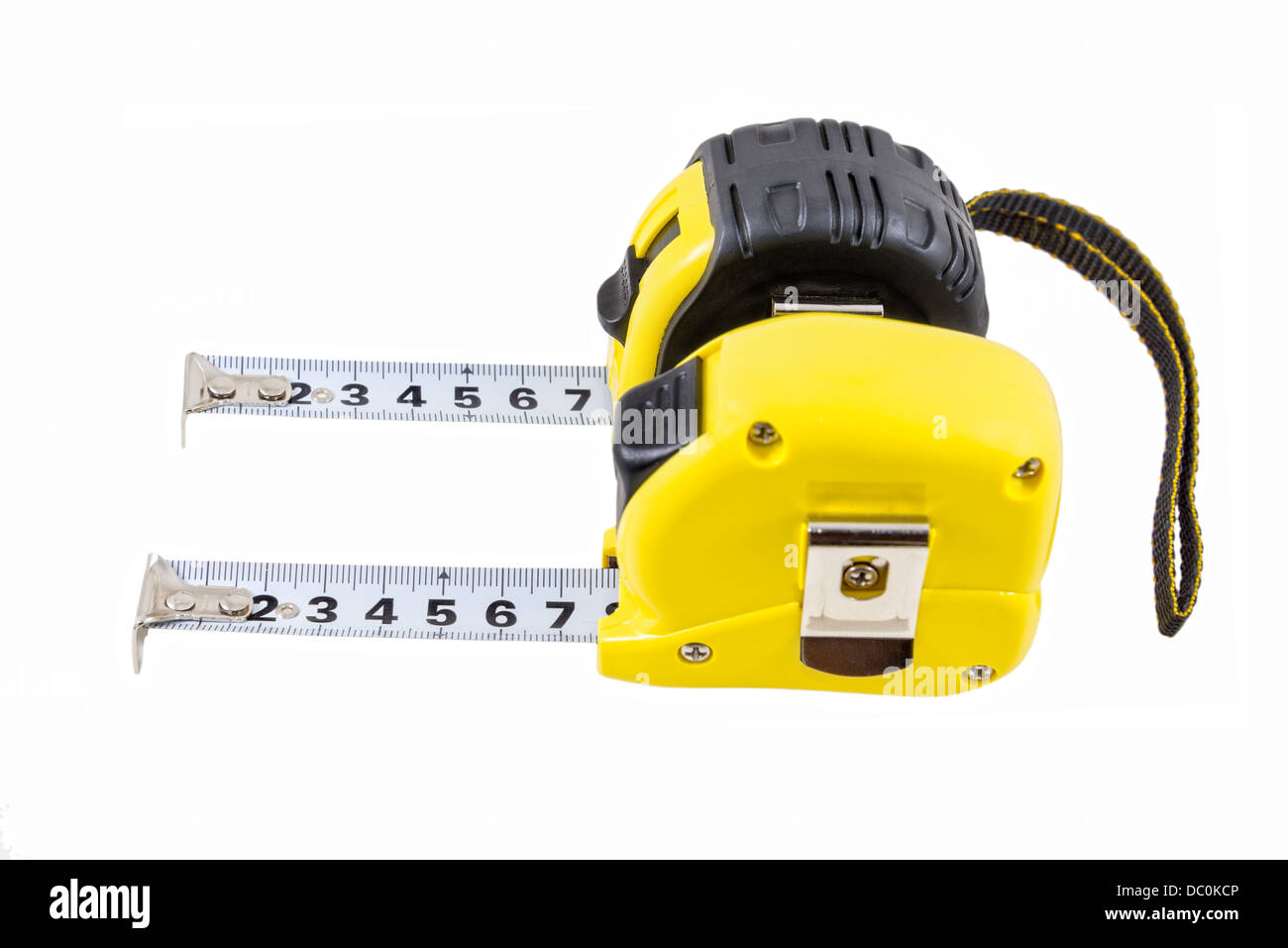 Measuring tape is photographed on the whit background Stock Photo - Alamy