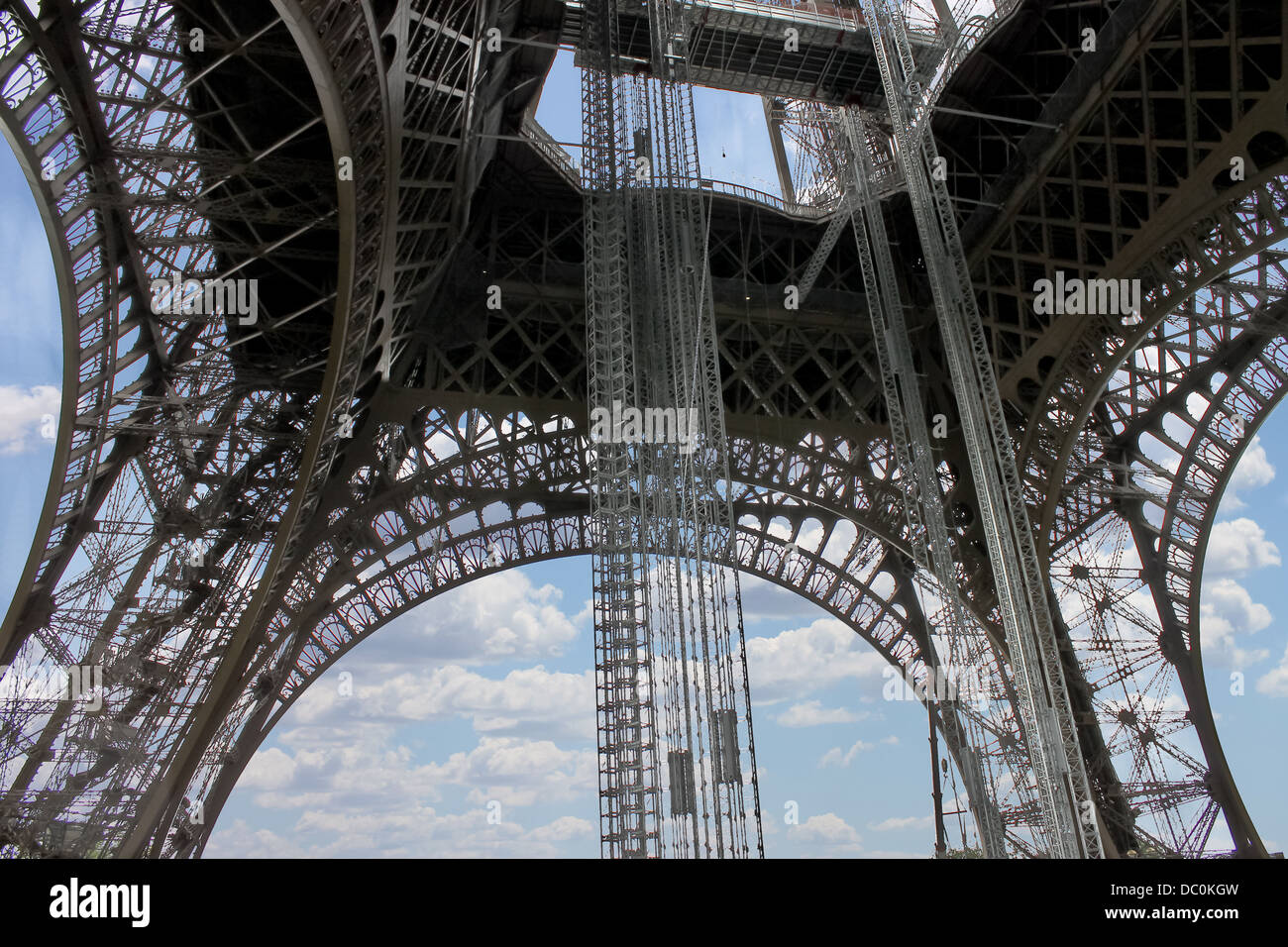 The openwork interweaving Eiffel Tower. Paris. France Stock Photo - Alamy