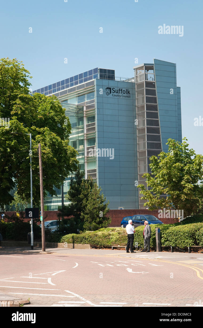 Endeavour House. Suffolk County Council Ipswich Suffolk UK Stock Photo ...