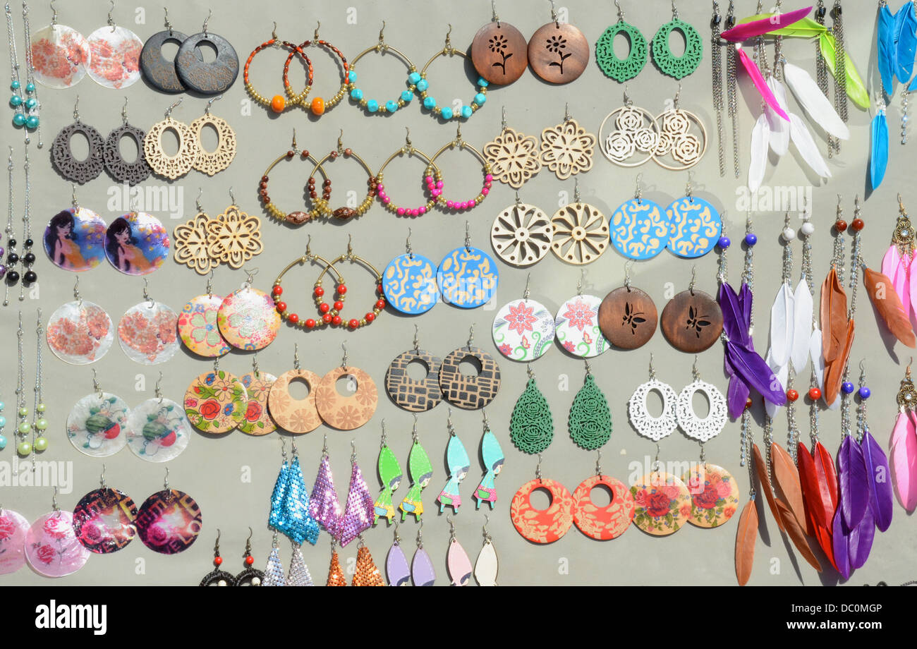 Dangly earrings hi-res stock photography and images - Alamy