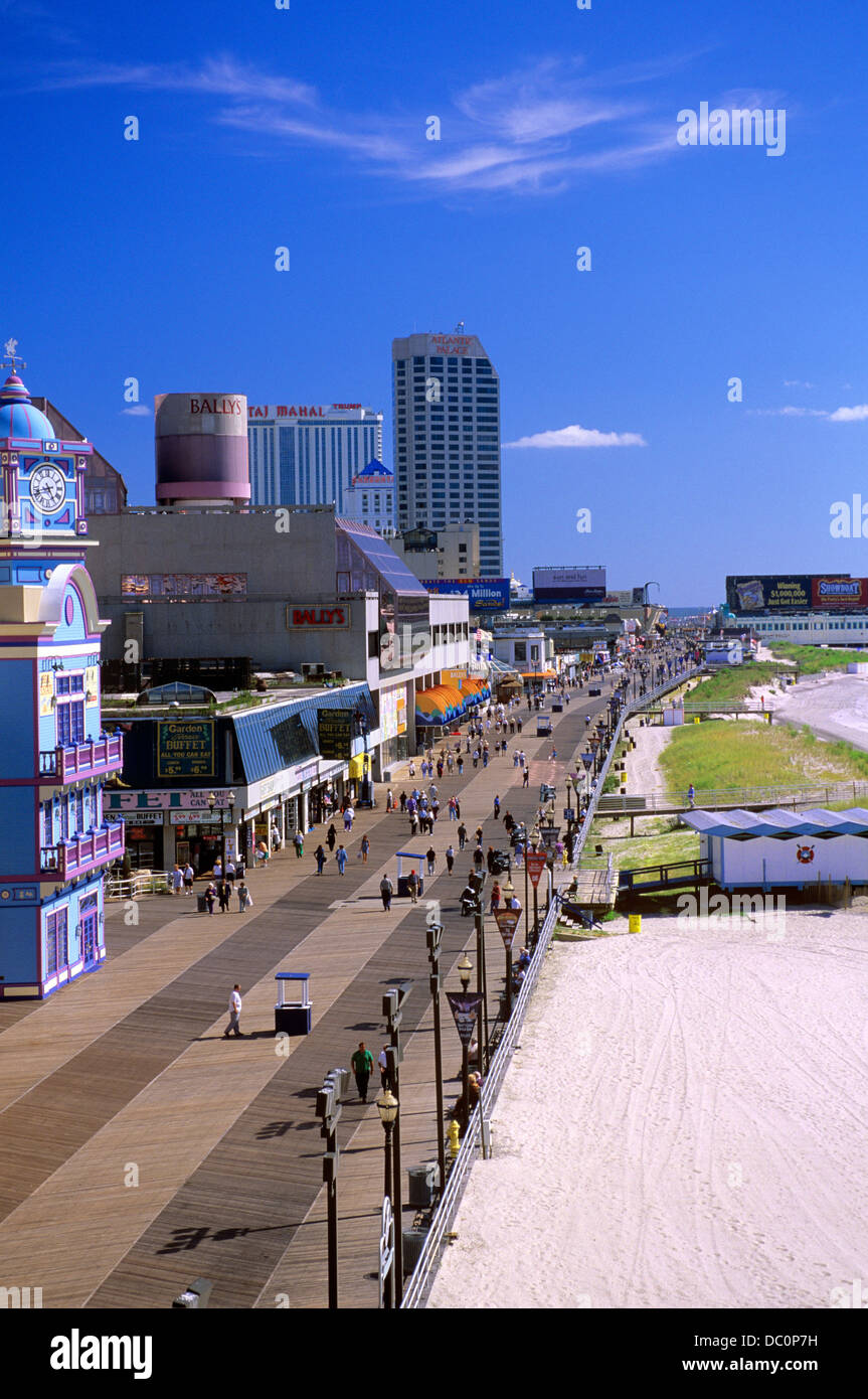 ATLANTIC CITY NJ CASINOS AND HOTELS ALONG BOARDWALK Stock Photo - Alamy