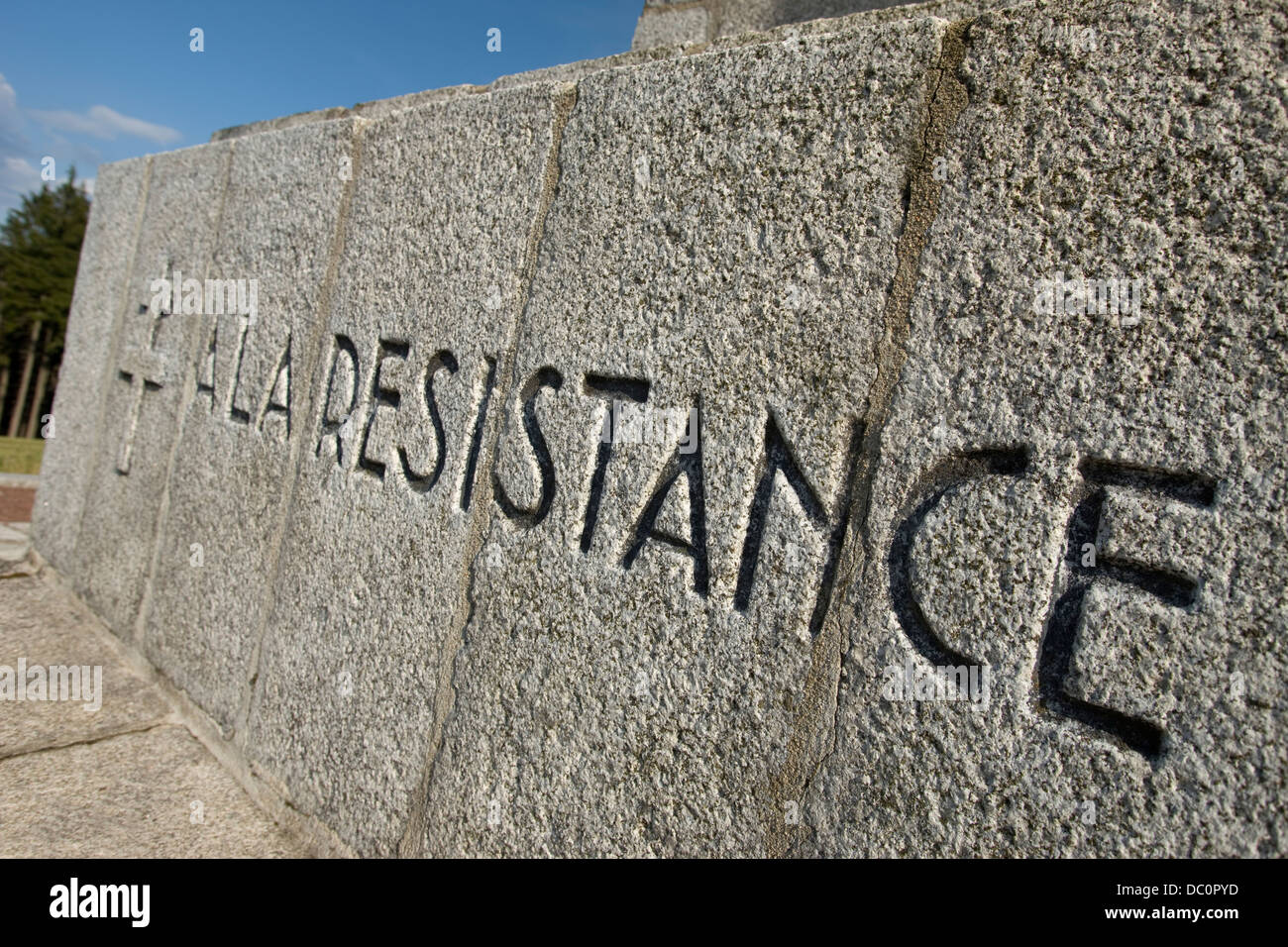 MAQUIS FRENCH RESISTANCE MONUMENT MONT-MOUCHET MARGERIDE FOREST CANTAL ...