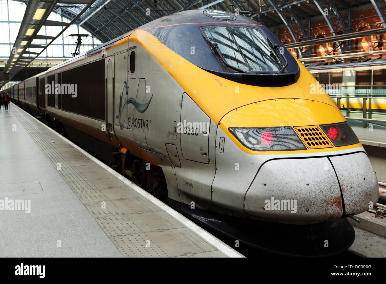 A Eurostar locomotive and train Stock Photo - Alamy