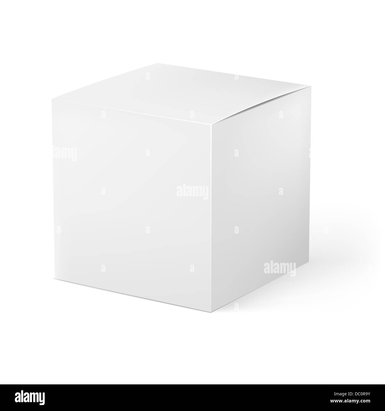 White box. Illustration on white background for creative design Stock ...