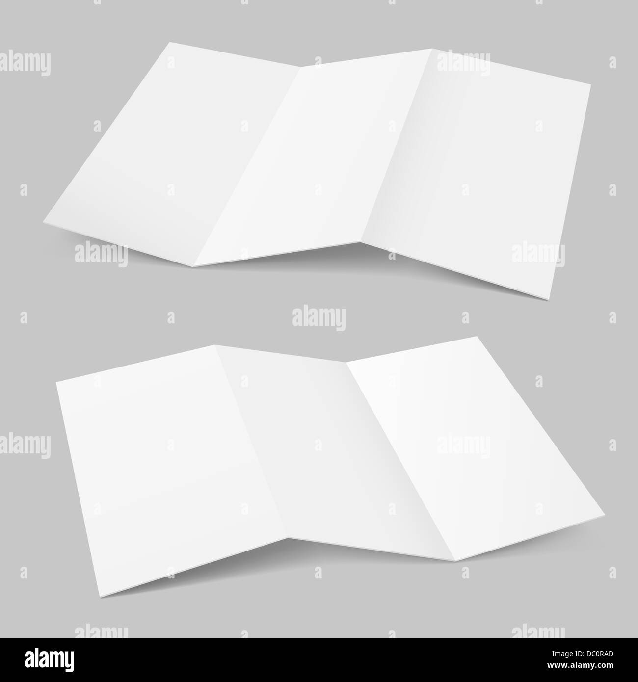 Folded Paper. Illustration on white background for design Stock Photo ...
