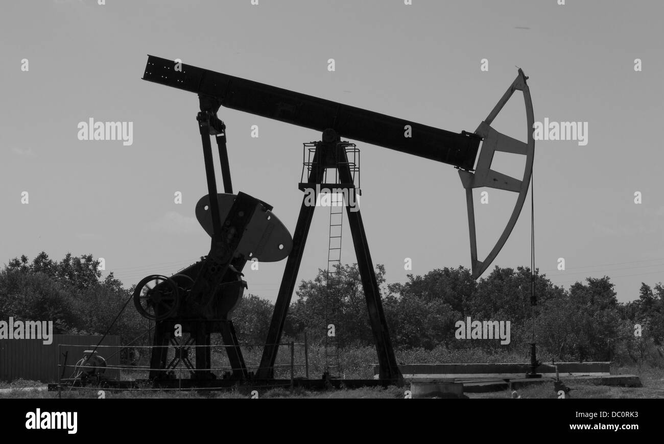 Crude oil gas storage Black and White Stock Photos & Images - Alamy
