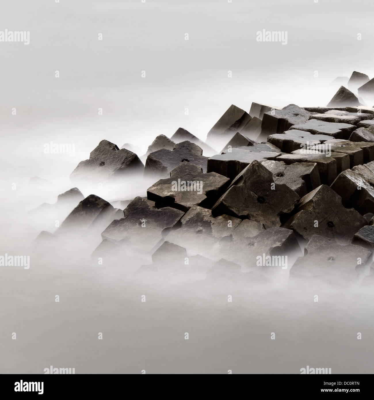 Man-made rubber sea breakers, Ponta do Sol, Madeira Stock Photo - Alamy