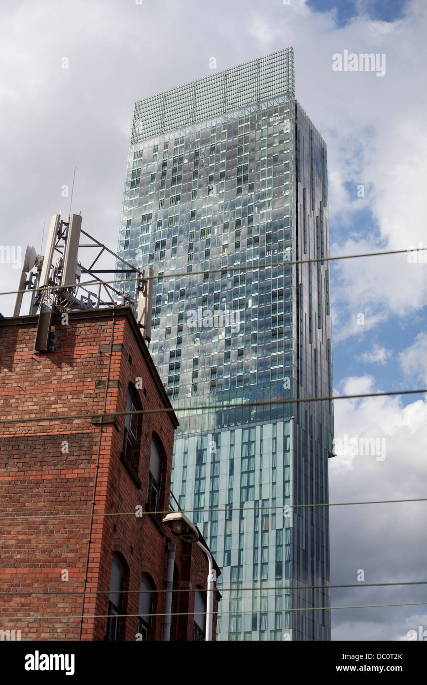 Beetham Tower from Deansgate train station Stock Photo - Alamy