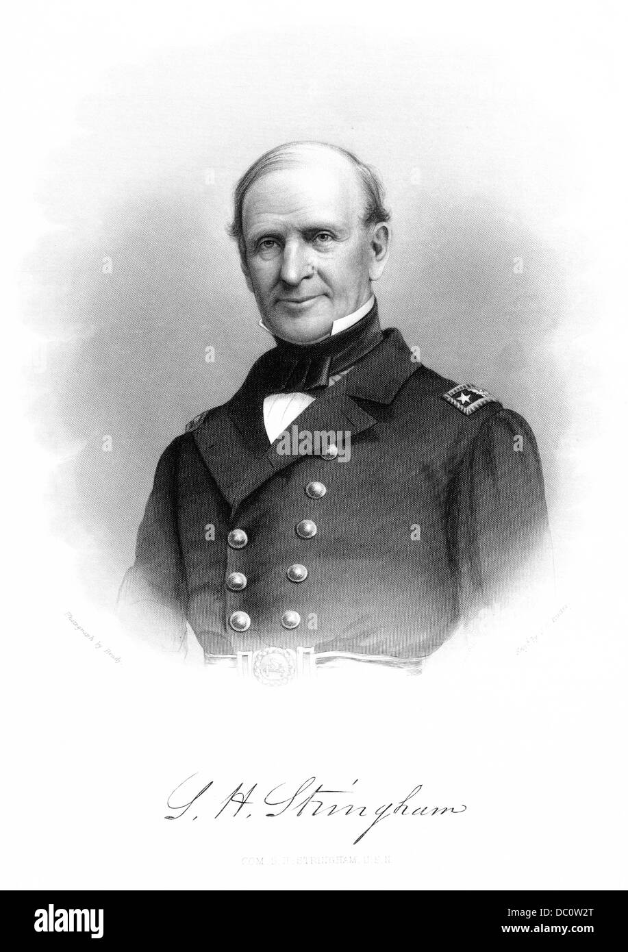 1800s 1860s PORTRAIT COMMANDER SILAS STRINGHAM UNITED STATES NAVY ...