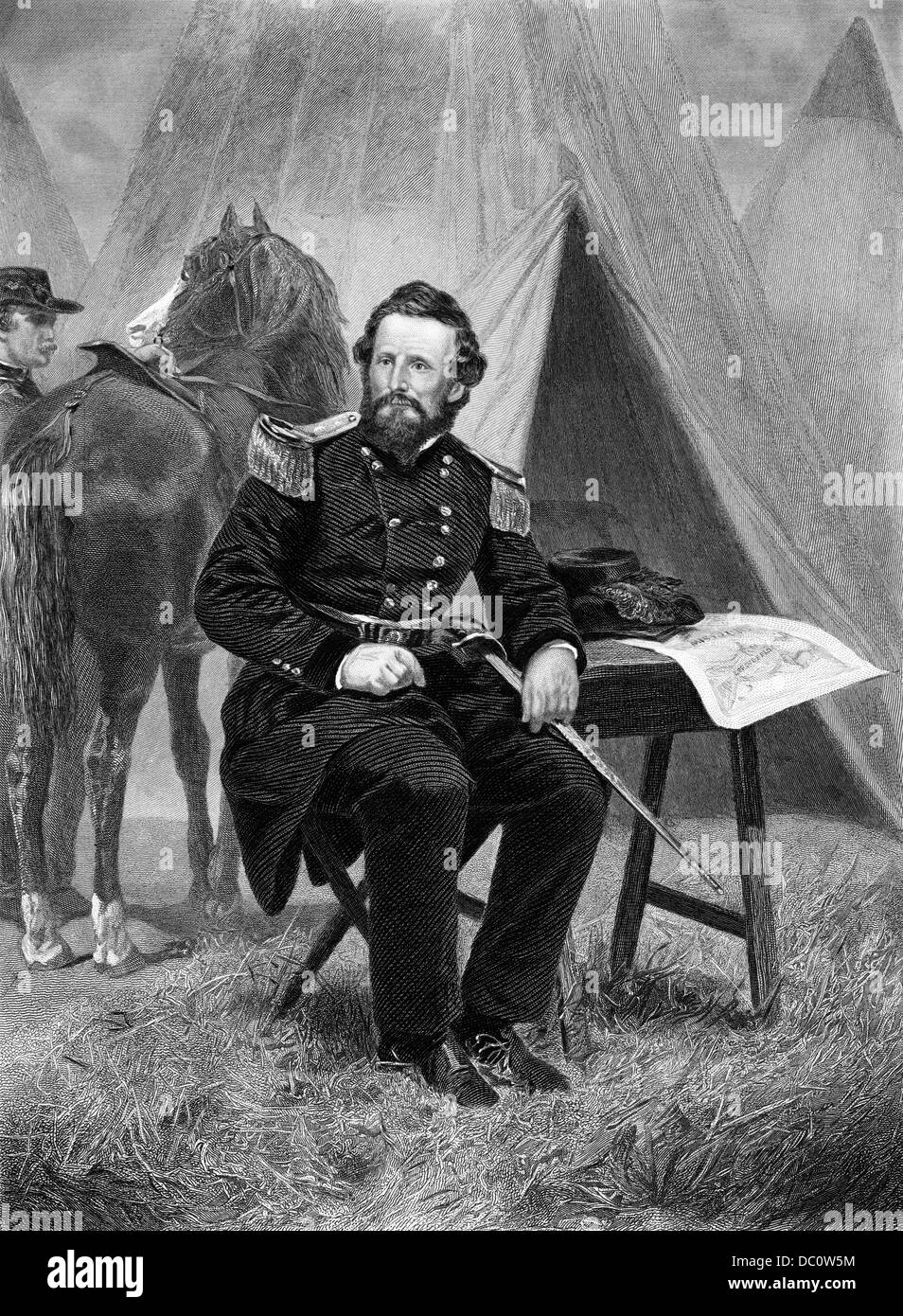 AUGUST 1861 PORTRAIT GENERAL NATHANIEL LYON FIRST UNION GENERAL KILLED ...