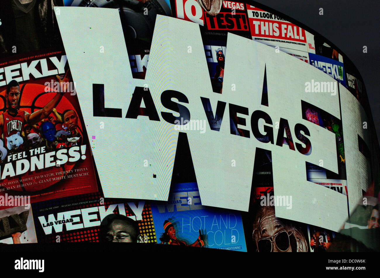 Las Vegas Weekly advertisement on the outside of 'Miracle Mile Shops ...