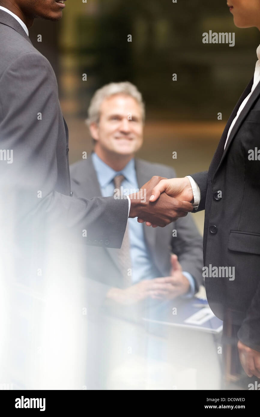 Business people handshaking Stock Photo - Alamy