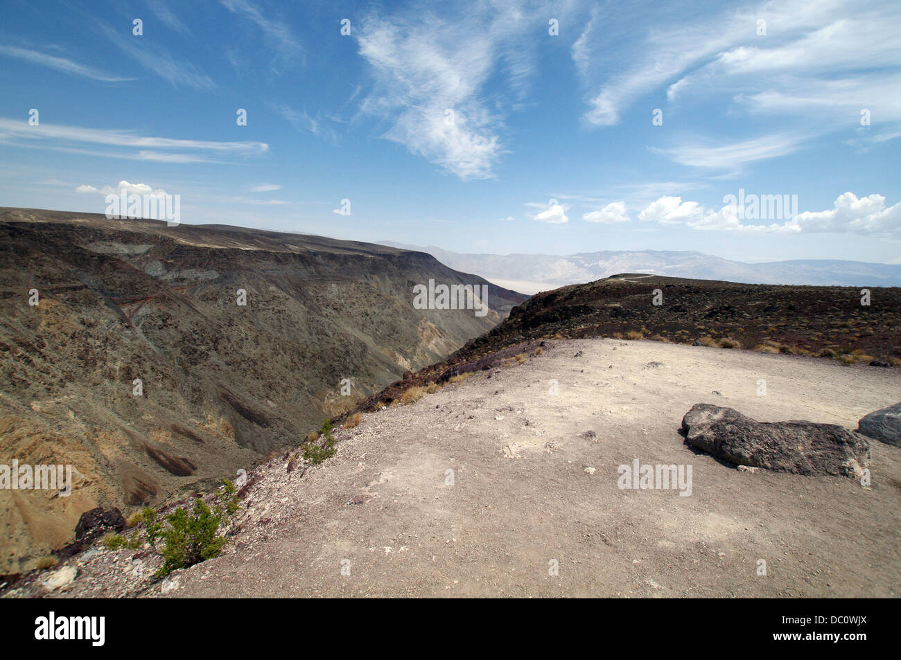 Father Crowley Vista Point in Death Valley - California, USA Stock ...