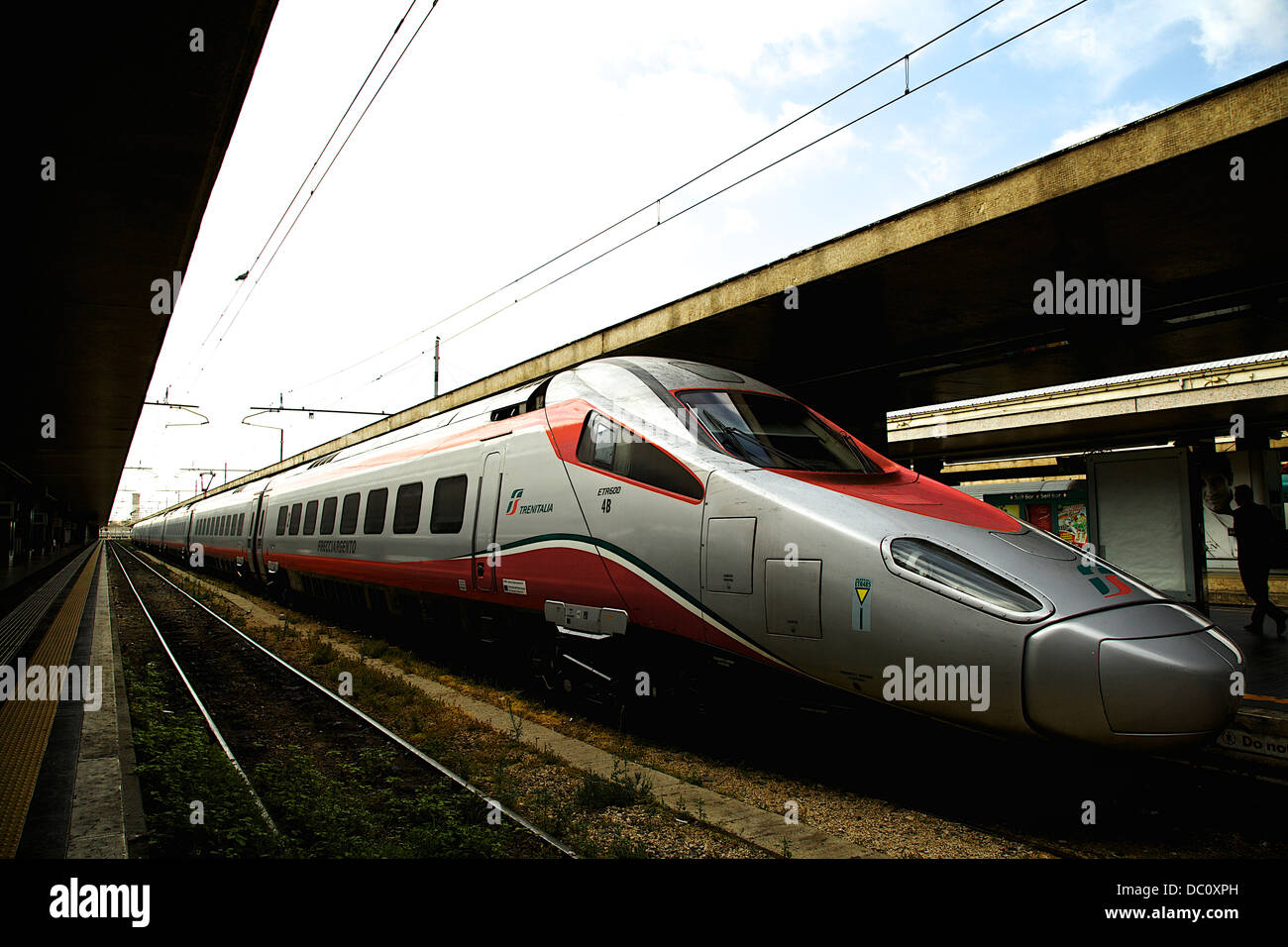 italian train for high speed Stock Photo - Alamy