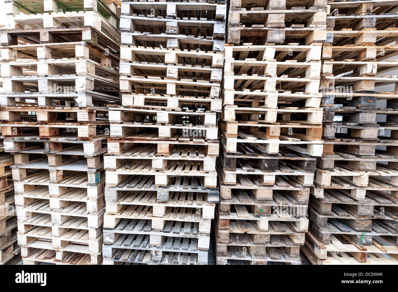 Wooden Europalette for transport and stocking articles in warehouse ...