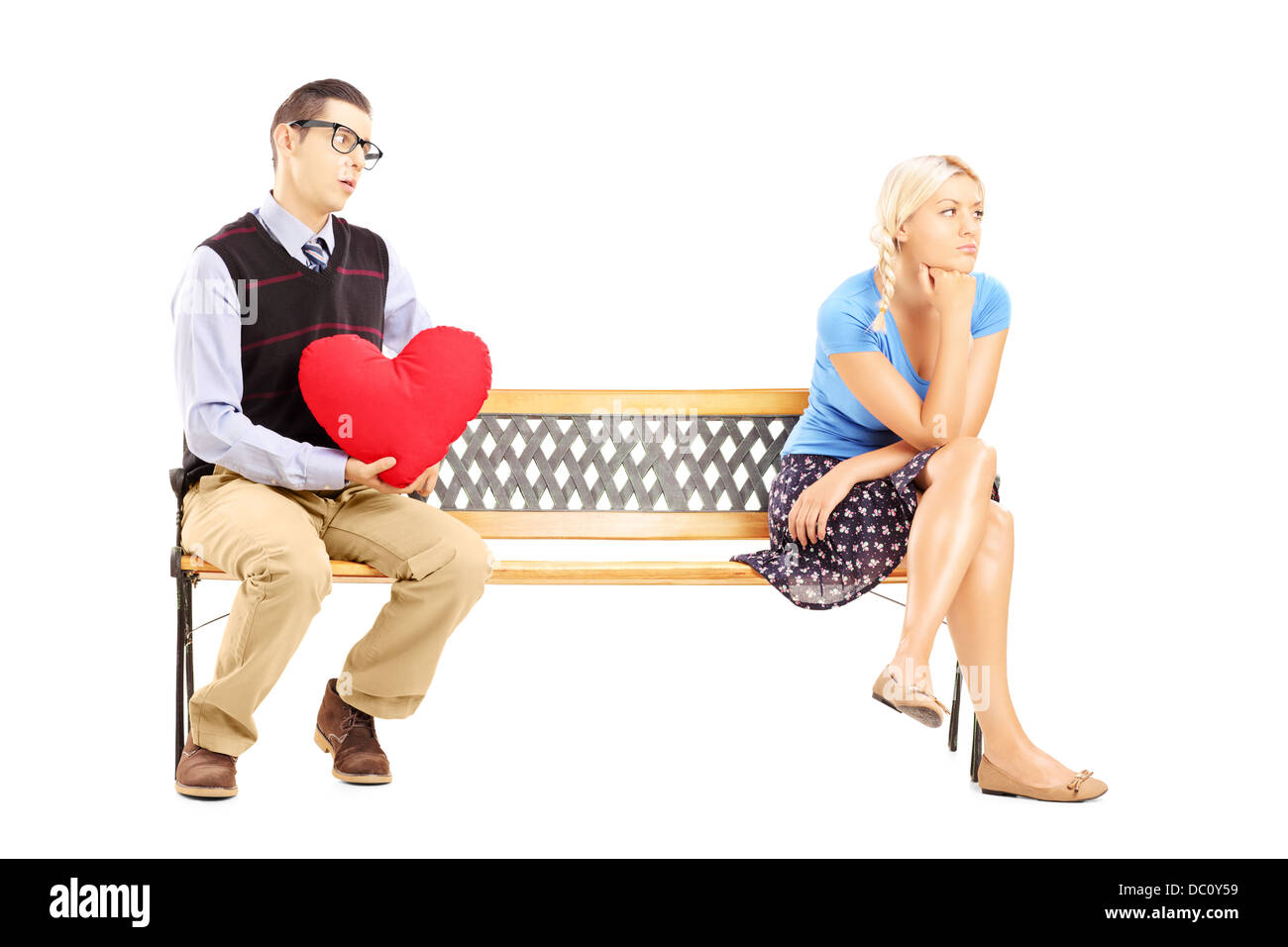 Woman disappointed sad angry Cut Out Stock Images & Pictures - Alamy