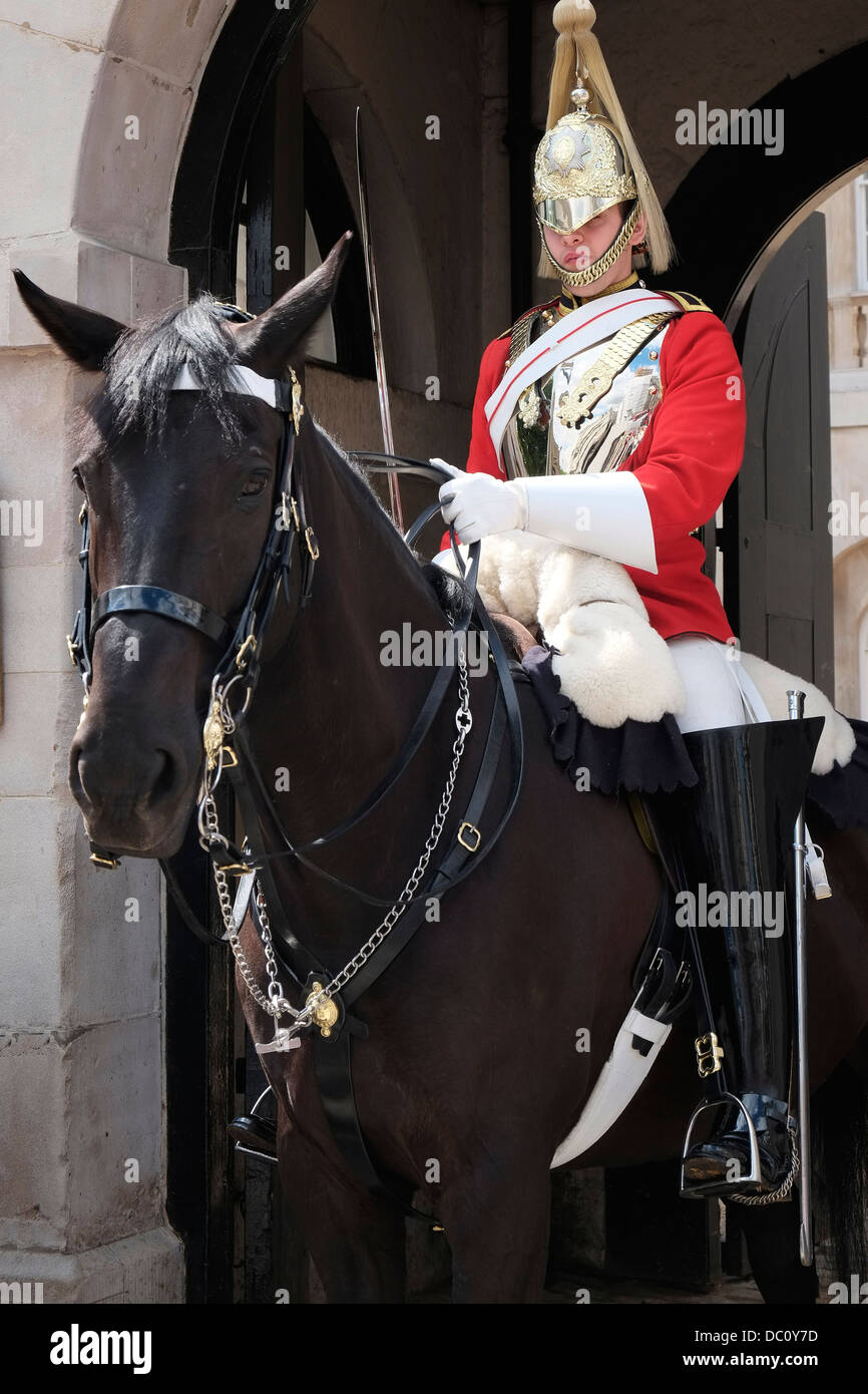 Mounted Horse Guard Stock Photo - Alamy