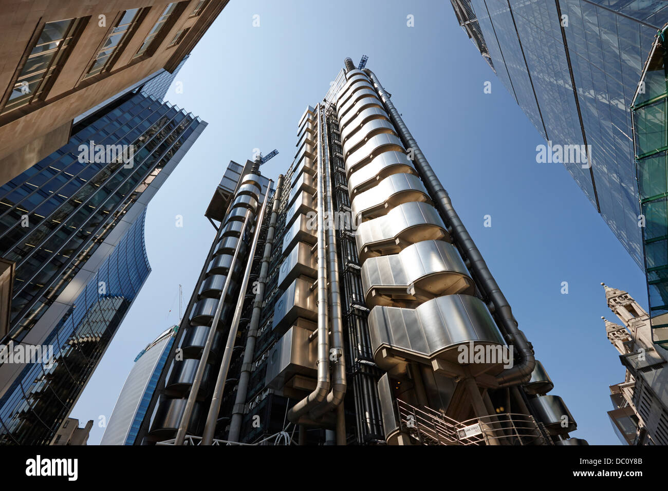the lloyds or inside out building city of london england uk Stock Photo ...
