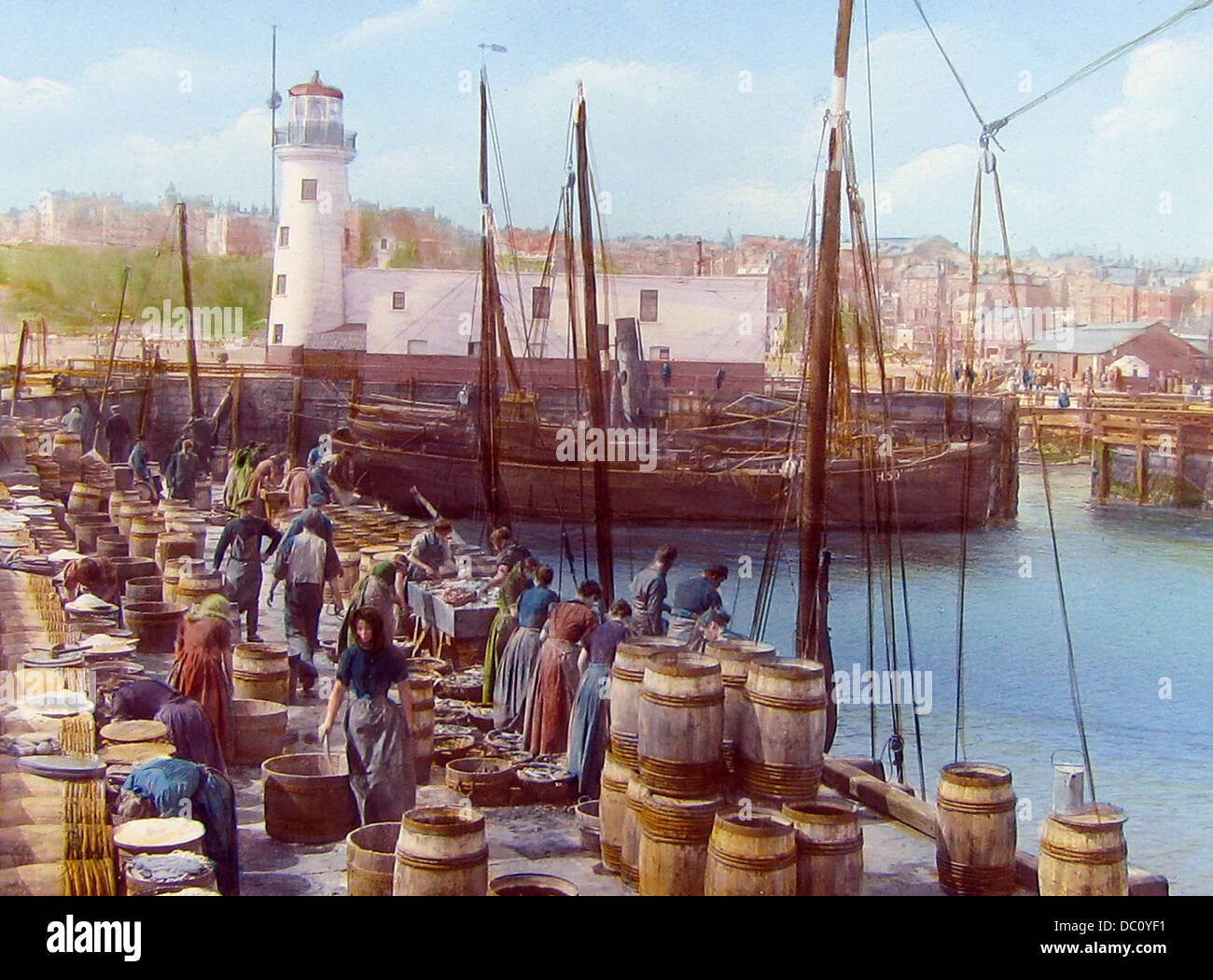 Scarborough fishermen victorian period hi-res stock photography and ...