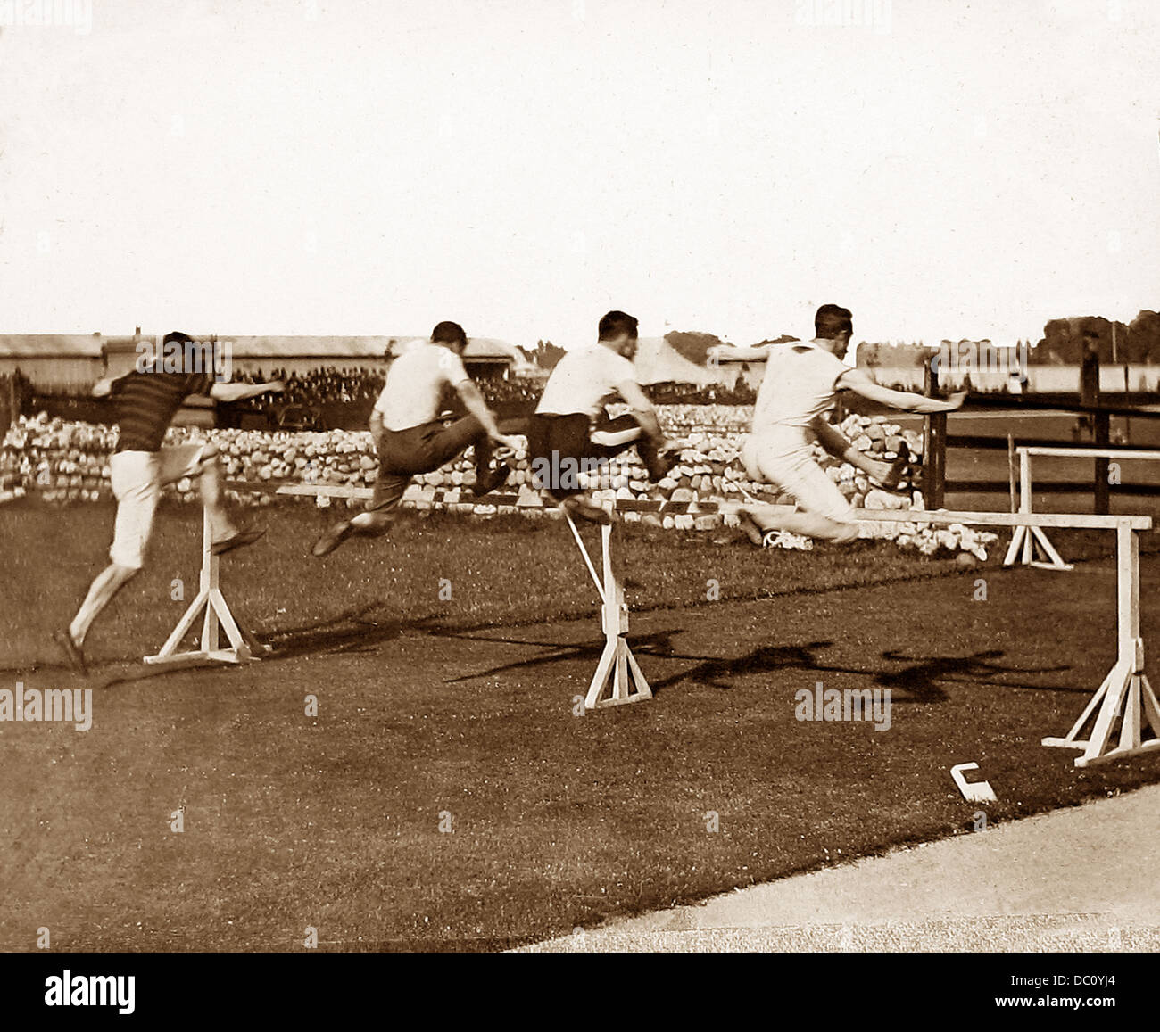Hurdling Victorian period Stock Photo - Alamy