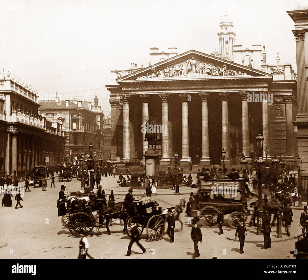 Royal Exchange London Victorian period Stock Photo - Alamy
