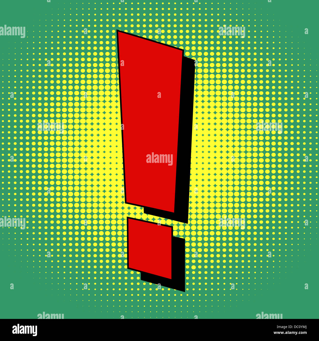 Exclamation mark in pop art style Stock Photo - Alamy